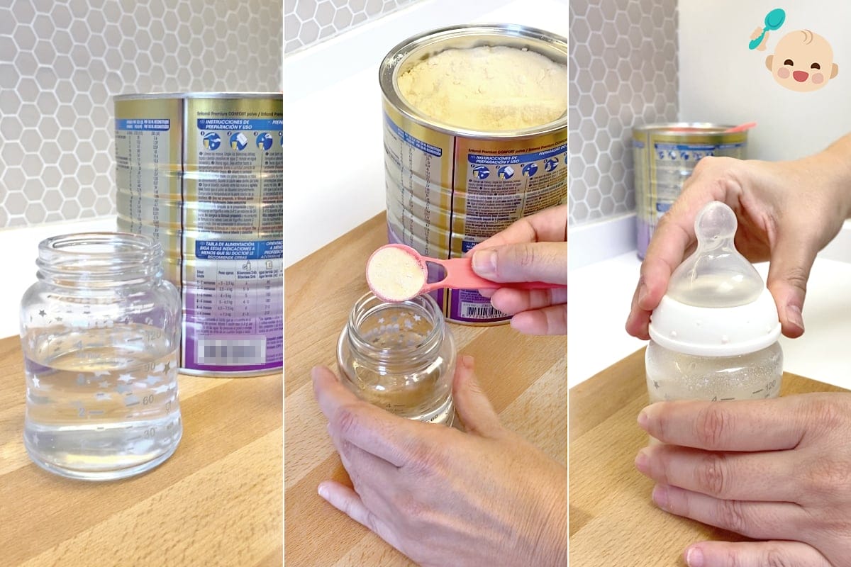 Cómo preparar un biberón: guía rápida en 5 pasos con vídeos - Recetas ...